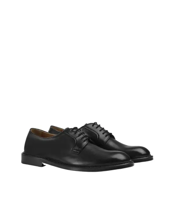 DOUCAL'S Plain Lace-up Derby Shoes - Black