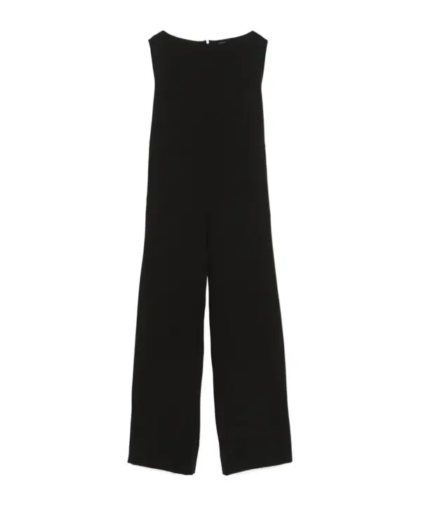 Herno Sleeveless Pussy-bow Jumpsuit - Black