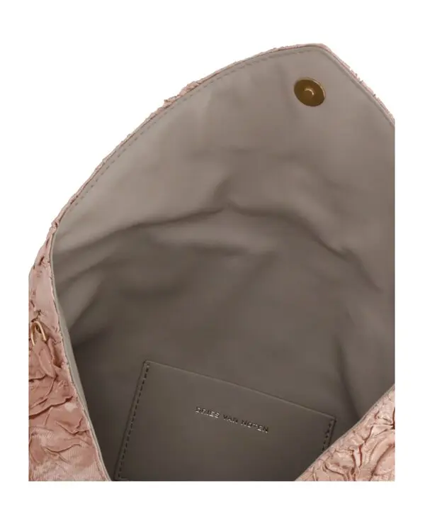 Dries Van Noten Chain Linked Ruched Shoulder Bag - Pink