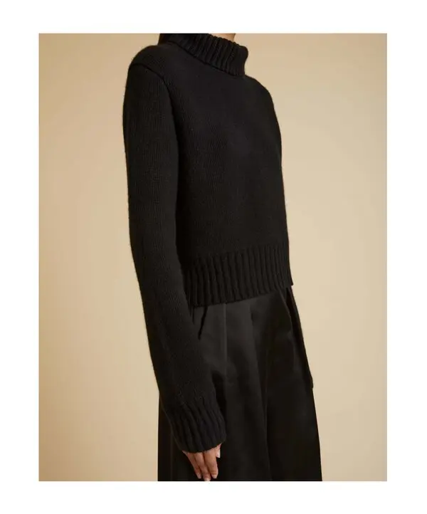 Khaite Jovie Turtleneck Cropped Jumper