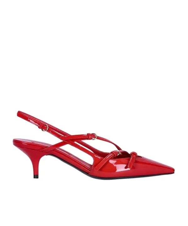 Miu Miu Pointed High-heeled Slingback Sandals
