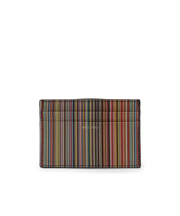Paul Smith Stripe Detailed Wallet - Black