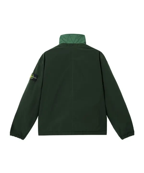 Stone Island Logo Patch Stand Collar Jacket