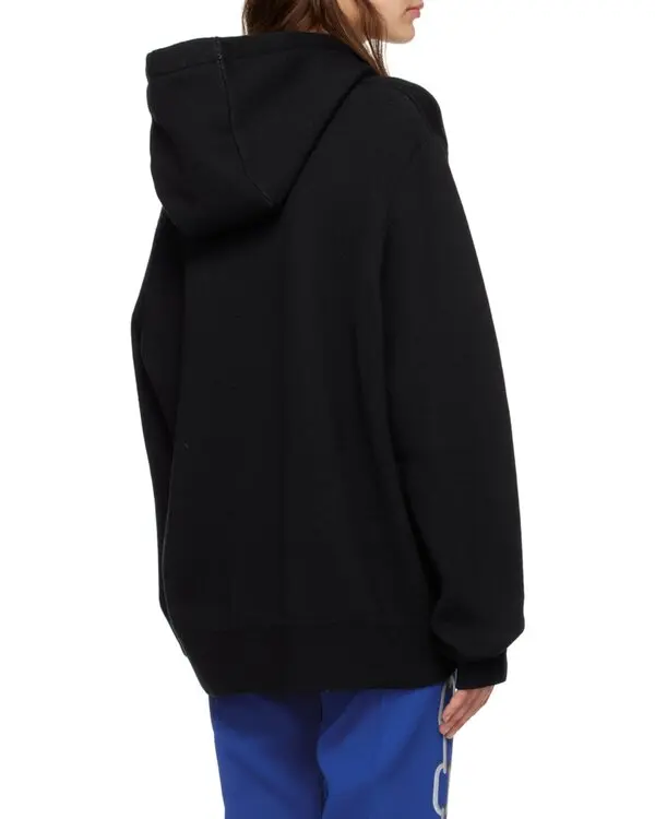 Burberry Logo Intarsia Ribbed Trim Hoodie