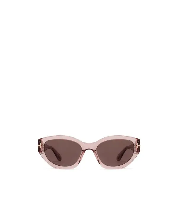 TOM FORD Geometric Frame Sunglasses - Brown