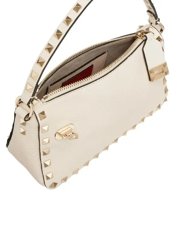 Valentino Garavani Rockstud Small Crossbody Bag - Light Ivory