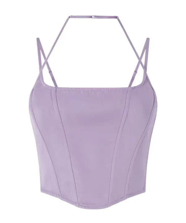 Pinko Zipped Sleeveless Top - Purple