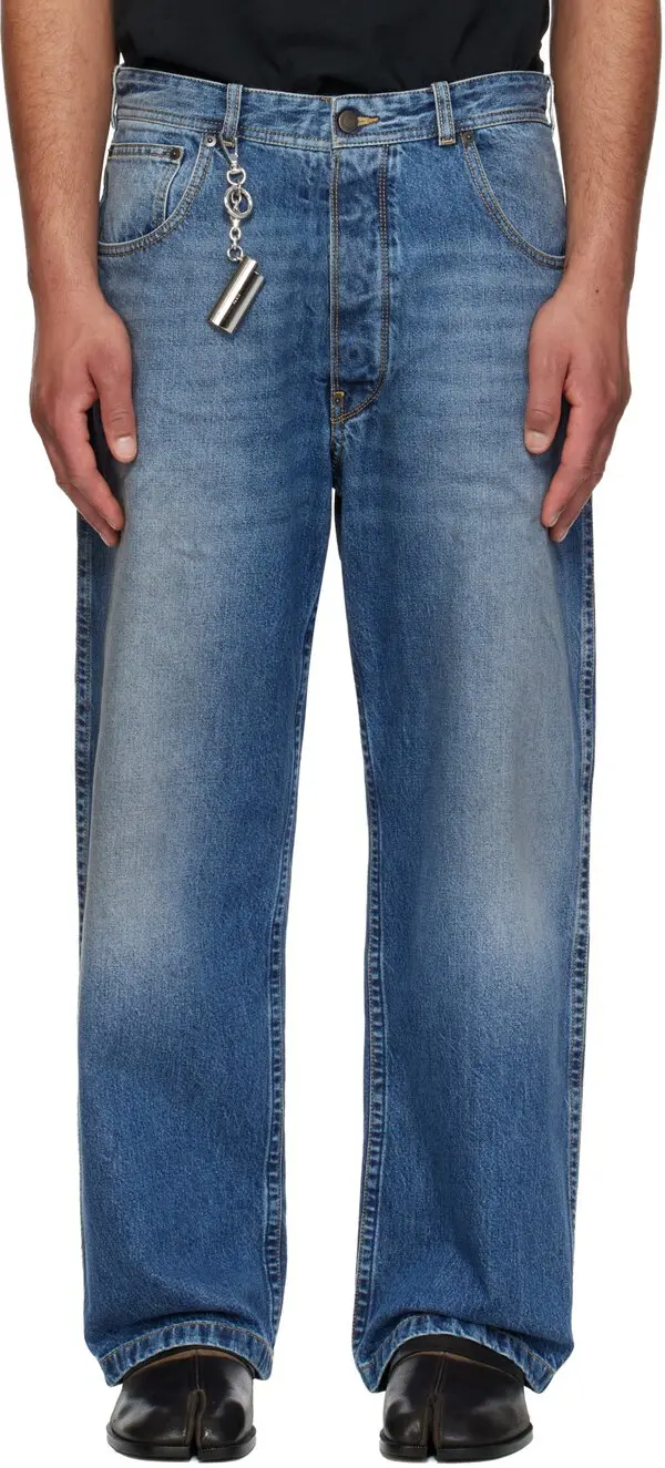 MAISON MARGIELA Buckled Cotton Jeans