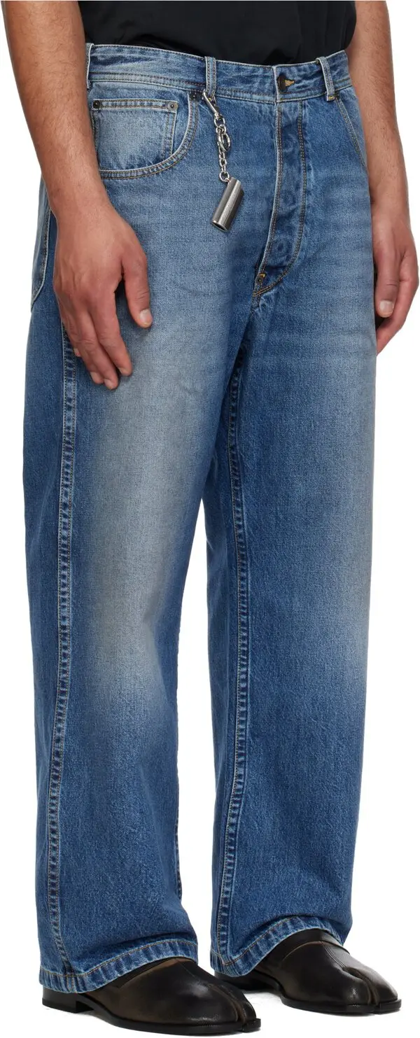 MAISON MARGIELA Buckled Cotton Jeans