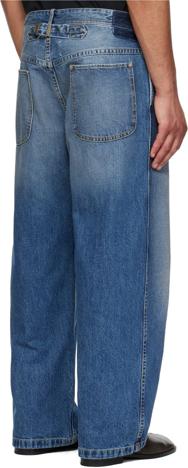 MAISON MARGIELA Buckled Cotton Jeans