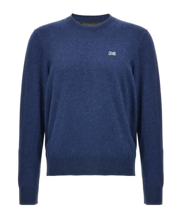 Dsquared2 Logo Embroidered Knitted Jumper
