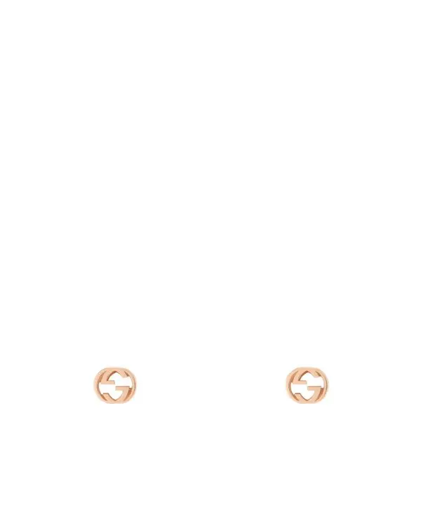 Gucci Interlocking G Stud Earrings - Yellow