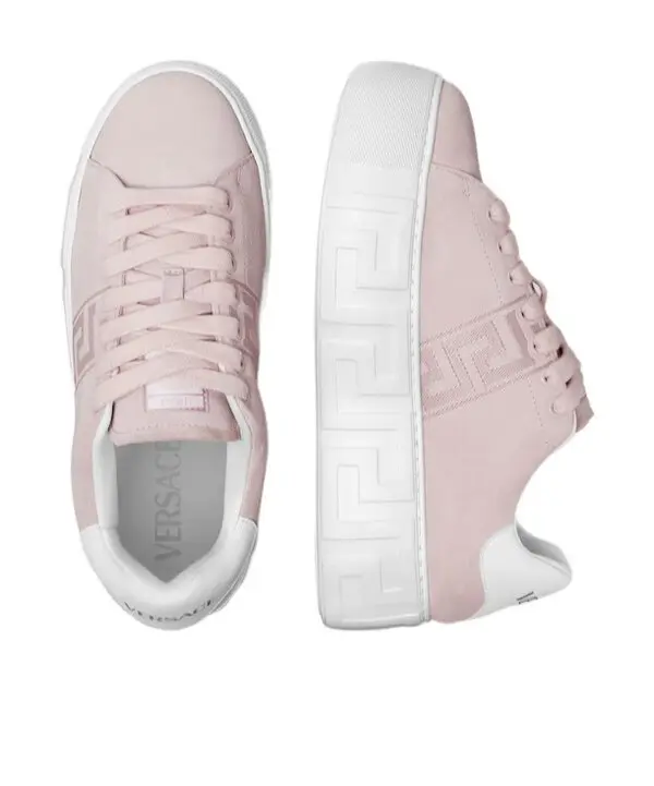 Versace La Greca Platform Sneakers - Light Pink