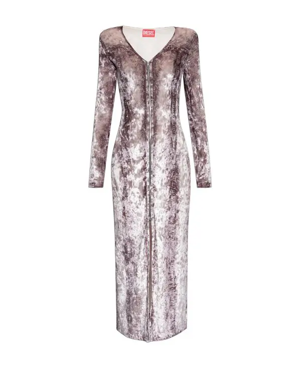 DIESEL® D Martel V-neck Midi Dress - Multicolor