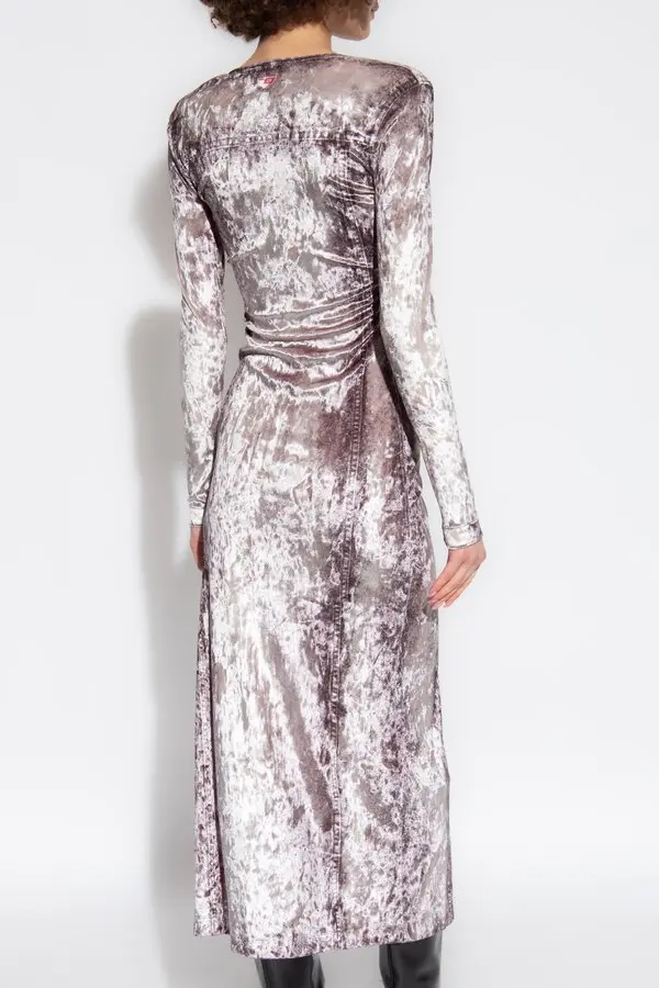 DIESEL® D Martel V-neck Midi Dress