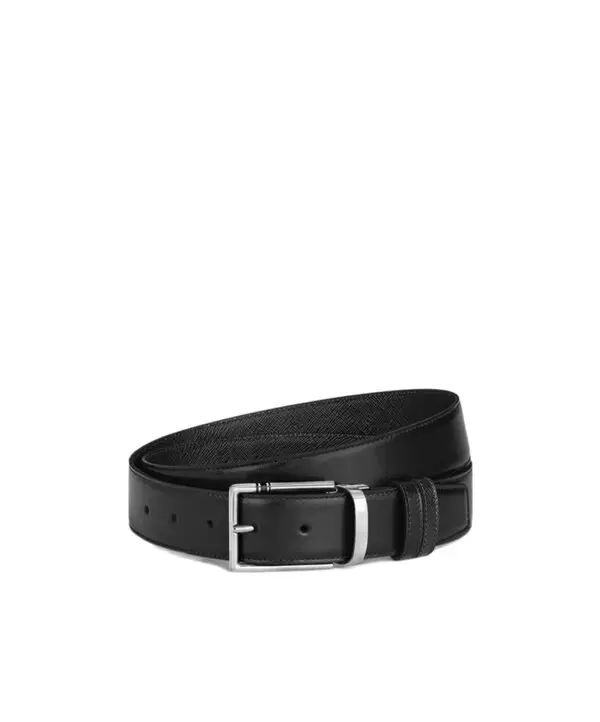 Montblanc Square Buckle Belt - Black