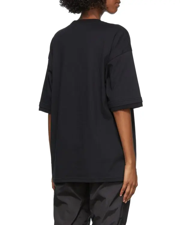 AMBUSH Chain Collar Detailed Crewneck T-shirt - Black