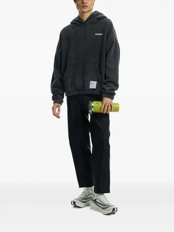Satisfy Logo Print Hoodie - No
