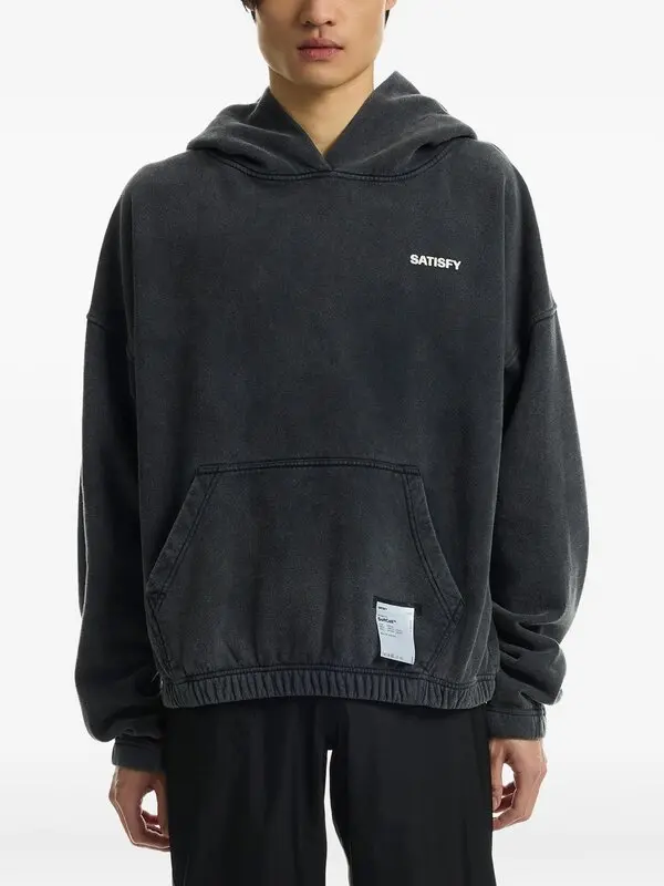 Satisfy Logo Print Hoodie - No