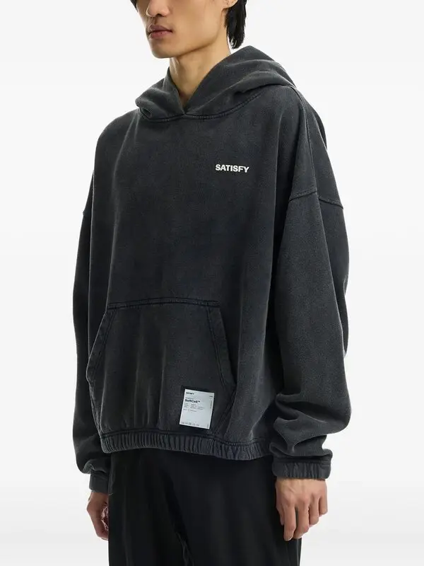 Satisfy Logo Print Hoodie - No