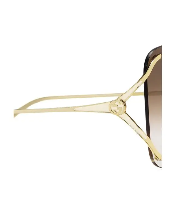 Gucci Square Metal Sunglasses