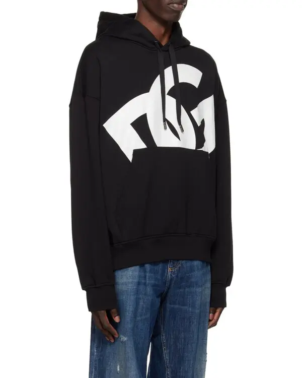 Dolce & Gabbana Dg Logo Print Hoodie