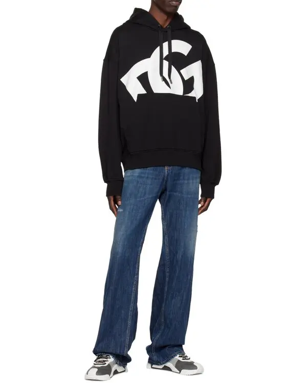 Dolce & Gabbana Dg Logo Print Hoodie