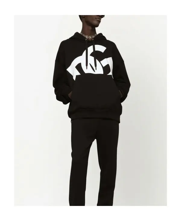 Dolce & Gabbana Dg Logo Print Hoodie
