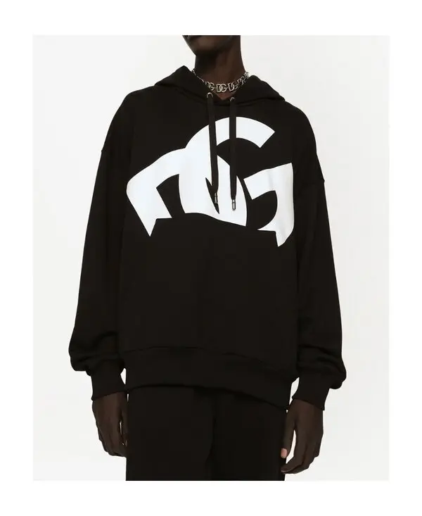 Dolce & Gabbana Dg Logo Print Hoodie