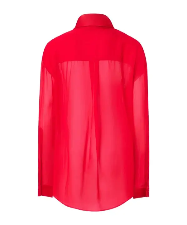 Pinko Bow Detail High Neck Blouse