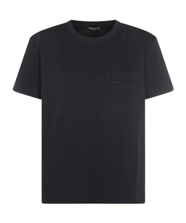 Fabiana Filippi Crewneck Short-sleeved T-shirt With Pocket