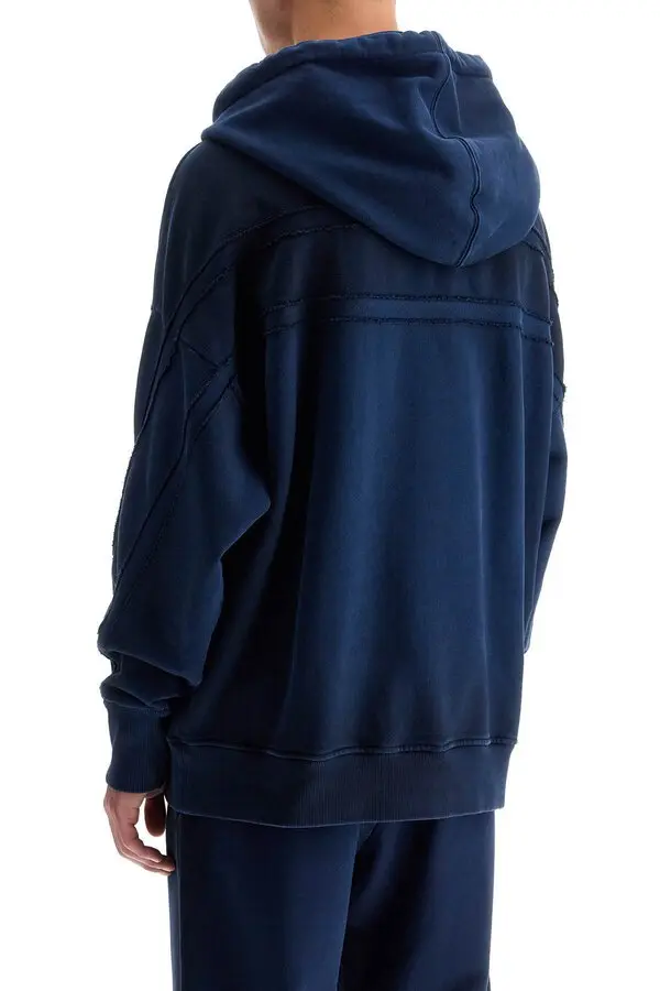 Fendi Logo Lettering Drawstring Hoodie