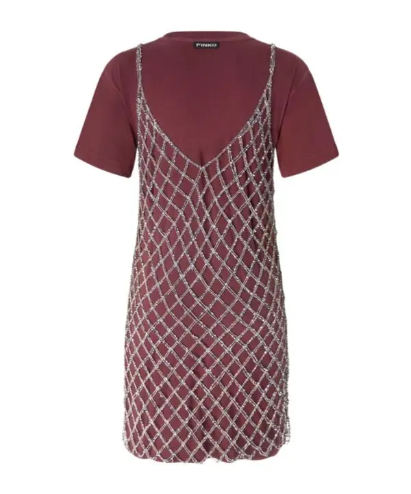 Pinko Sequin Embellished T-shirt Dress