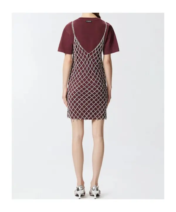 Pinko Sequin Embellished T-shirt Dress