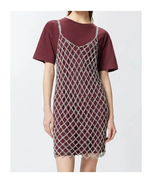 Pinko Sequin Embellished T-shirt Dress