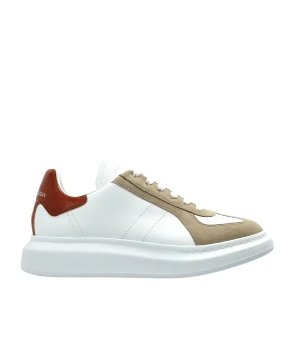 Alexander McQueen Logo Printed Lace-up Sneakers - White