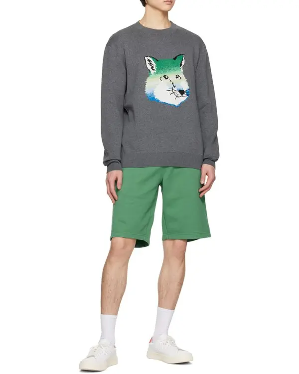 Maison Kitsuné Fox Head Intarsia-knit Jumper