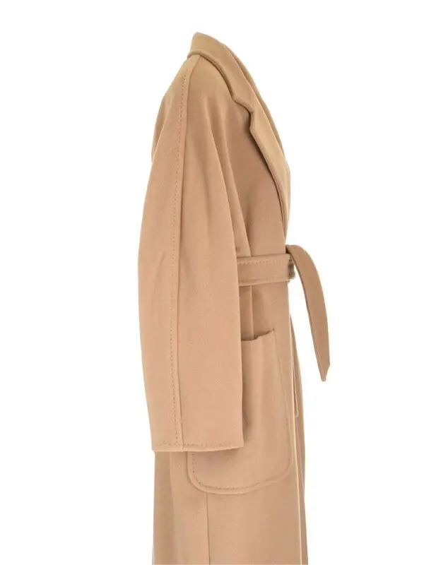 Max Mara Belted Long-sleeved Coat