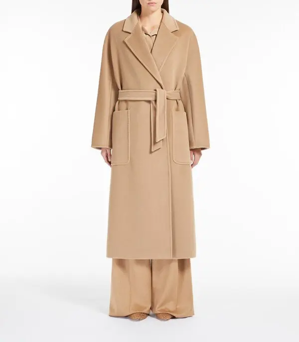 Max Mara Belted Long-sleeved Coat