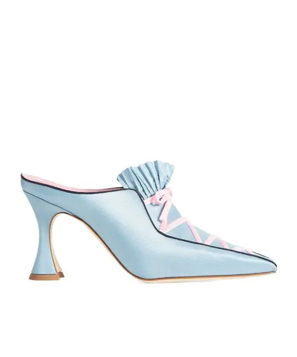 Manolo Blahnik Slim Square-toe High-heeled Sandals