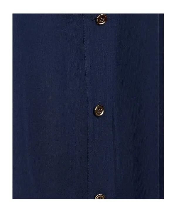 Alberta Ferretti Long Sleeve V-neck Blouse - Blue