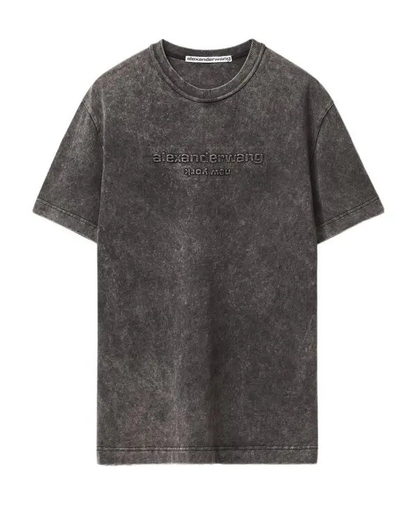 Alexander Wang Embossed Logo Crewneck T-shirt