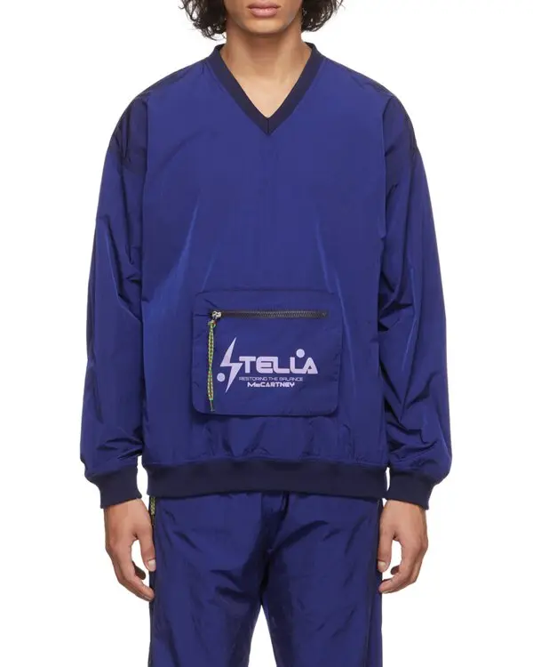 Stella McCartney V-neck Pouch Pocket Sweatshirt