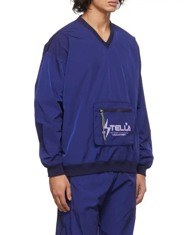 Stella McCartney V-neck Pouch Pocket Sweatshirt