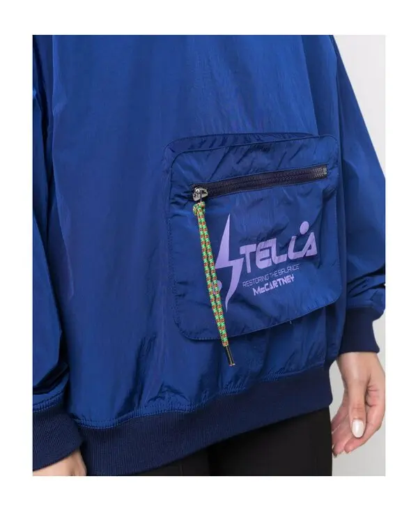 Stella McCartney V-neck Pouch Pocket Sweatshirt