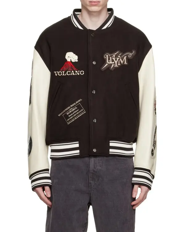 WOOYOUNGMI Patch-detail Bomber Jacket - Black