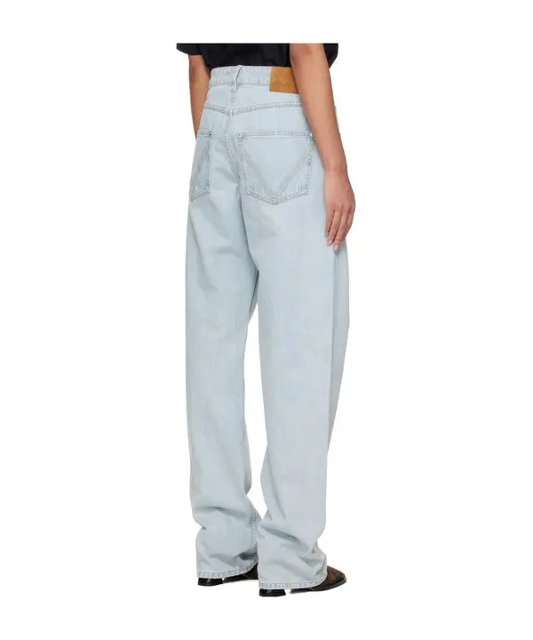 Bottega Veneta Straight Leg Boyfriend Jeans - Gray