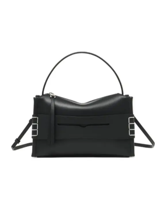 J.W.ANDERSON Leather Loafer Zipped Shoulder Bag - Black