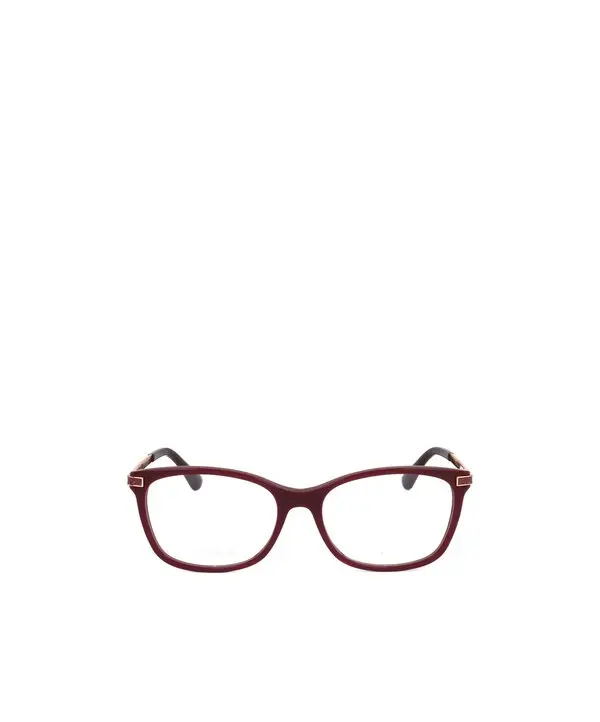 JIMMY CHOO Square Frame Eyeglasses - Red