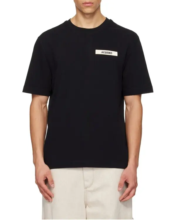 Jacquemus The Gros Grain Crewneck T-shirt - Black